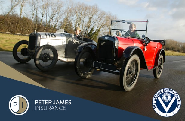 Peter James Insurance partners with Vintage Sports-Car Club